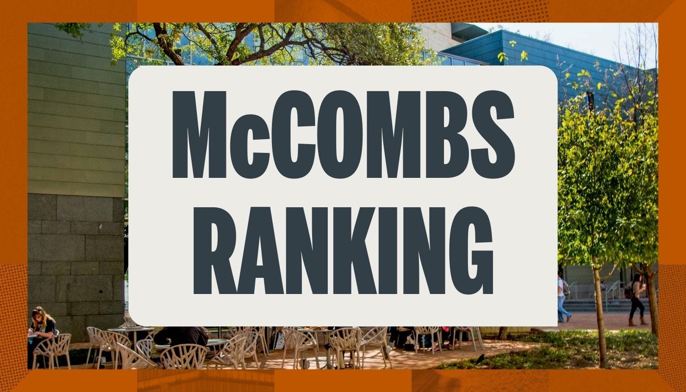 McCombs M.S. Programs Take High Ranks - McCombs News and Magazine
